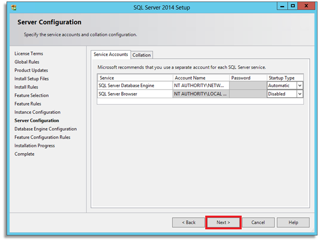 3601 Installing Microsoft SQL Server Express